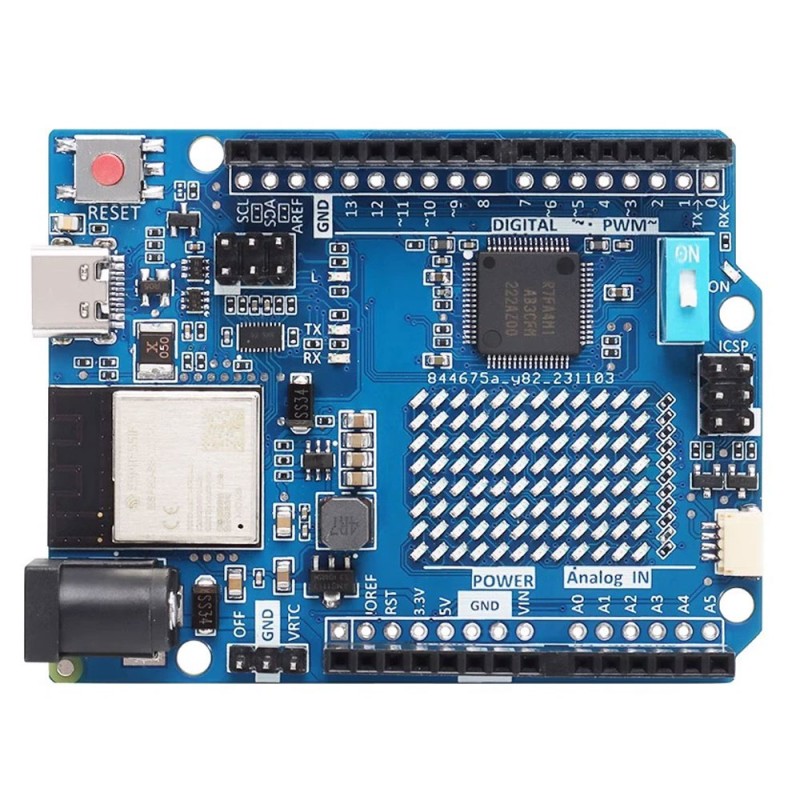 Микроконтролер Uno R4 WiFi съвместим с Arduino, Cortex-M4 48MHz с USB ...