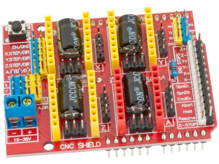 Arduino Unomega Cnc Shield V3 За 3d принтер с гнезда за драйвери